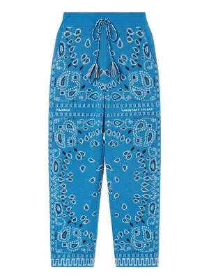 ALANUI Alanui Bandana-Print Knit Track Pants