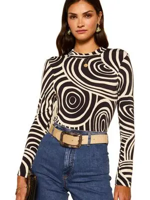 Rixo Tully Whirlpool Mono Regular Top - Black