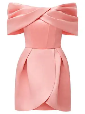 TIA DORRAINE Off-shoulder Mini Dress - Pink