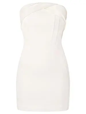TIA DORRAINE Tia Dorraine Pearl Strapless Mini Dress