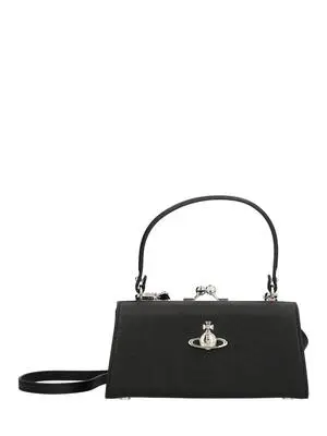 VIVIENNE WESTWOOD Large Doll Bag With Embossed Orb Detail - Black