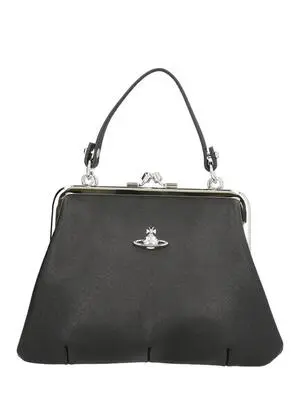 VIVIENNE WESTWOOD Granny Frame Handbag With Orb Plaque - Black
