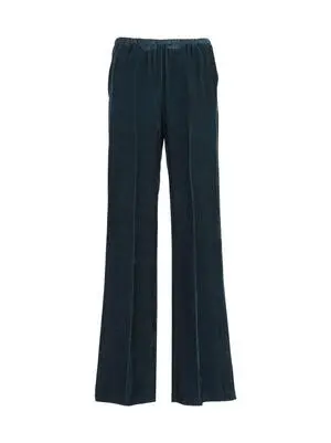FORTE_FORTE Two-tone Striped Jade Trousers - Green