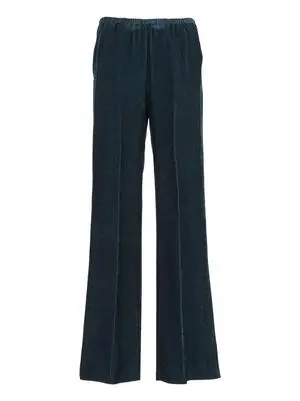 FORTE_FORTE Forte_forte Two-Tone Striped Jade Trousers Green