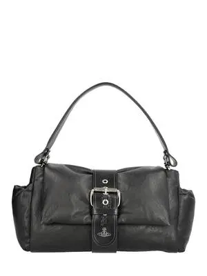VIVIENNE WESTWOOD Vivienne Westwood Hazel Treasure Leather Handbag Black