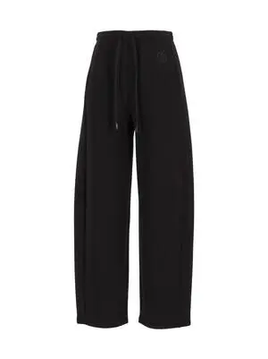 Max Mara Flared Jersey Trousers - Black