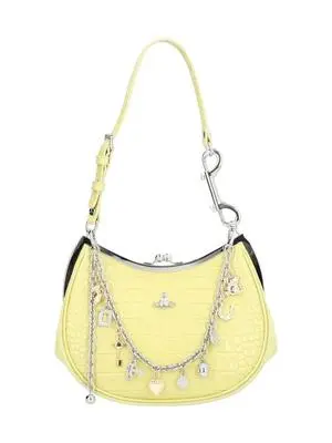 VIVIENNE WESTWOOD Leather Charm Bag - Green