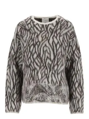 FORTE_FORTE Heron Plumes Alpaca And Mohair Blend Sweater - Gray