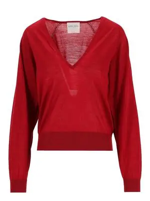 FORTE_FORTE Forte_forte V-Neck Wool Blend Sweater