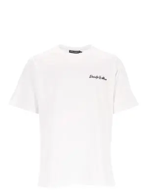 Dolce & Gabbana T-shirt With Signature - White
