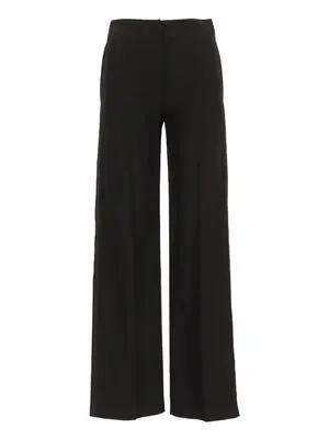 FORTE_FORTE Tailored Wool Blend Trousers - Black