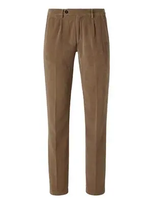 Massimo Alba Straight-leg Cotton Corduroy Trousers - Brown
