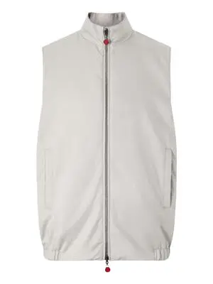 Kiton Reversible Shell Gilet With Elasticated Waistband - Beige