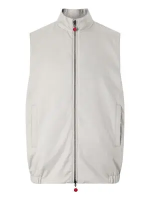 Kiton Reversible Shell Gilet With Elasticated Waistband - Neutrals