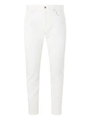 Eleventy Slim-fit Denim Jeans - White