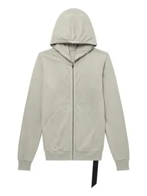 Rick Owens Cotton-jersey Zip-up Hoodie - Green