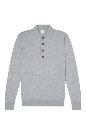 ELEVENTY Cotton And Cashmere-Blend Polo Shirt