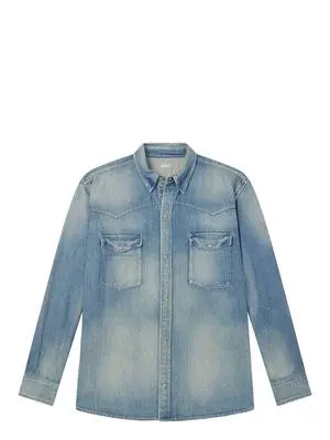 A.PRESSE Vintage Western Denim Shirt - Indigo