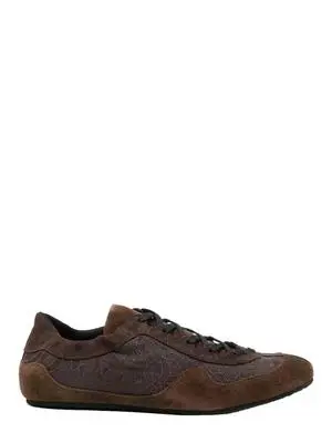 Cecilie Bahnsen Blaise Floral-embroidered Sneakers - Brown