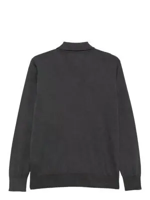 Eleventy Long-sleeve Polo Shirt - Grey