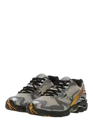 Mizuno Wave Rider Mesh Panel Sneakers - Grey