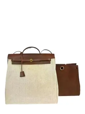 Hermès 2001 Mm Herbag Satchel Bag - Neutrals