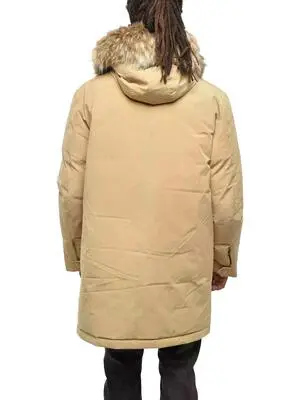 DIESEL® Milow Padded Parka With Faux Fur Trim - Neutrals