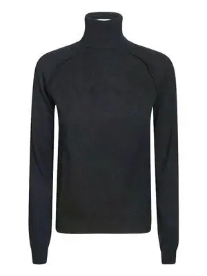 DONDUP Wool Polo Neck Sweater - Grey