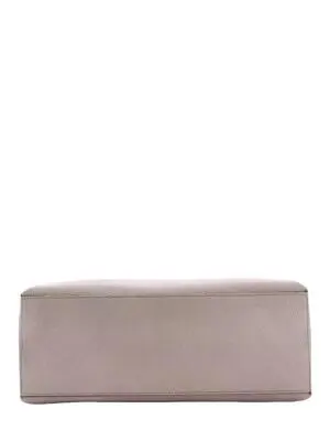 Gucci Bamboo Daily Top Handle Bag Leather Medium Satchel - Grey