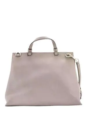 Gucci Bamboo Daily Top Handle Bag Leather Medium Satchel - Grey