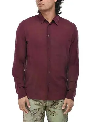 Off-White Embroidered Long-sleeve Shirt - Red