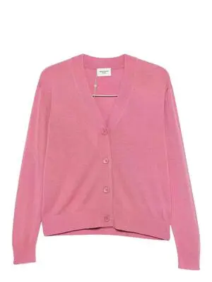 Max Mara V-neck Fine Knit Cardigan - Pink