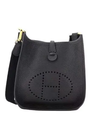 Hermès Evelyne Iii Clemence Tpm Crossbody Bag - Black