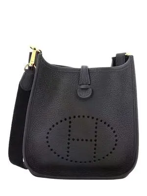 Hermès Evelyne Iii Clemence Tpm Crossbody Bag - Black