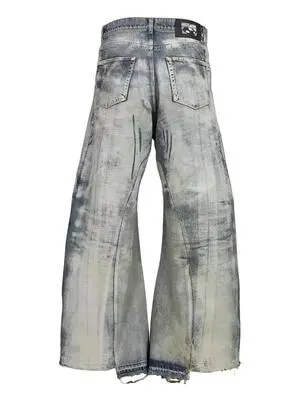 RRR123 Apocrypha He Rose 2 Distressed Panelled Jeans - Blue