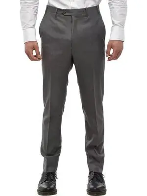 Corneliani Tailored Trousers With Pressed Crease - Grey