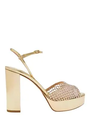 LE SILLA Gilda Embellished Platform Sandals - Gold