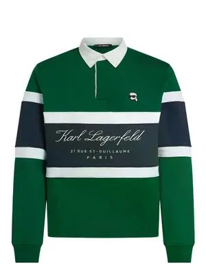 Karl Lagerfeld Ikon Polo Sweatshirt - Green