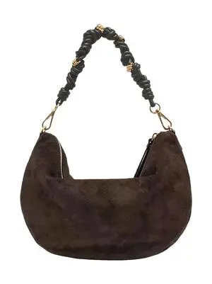 GIANNI CHIARINI Cleo Medium Suede Knotted-strap Tote Bag - Brown