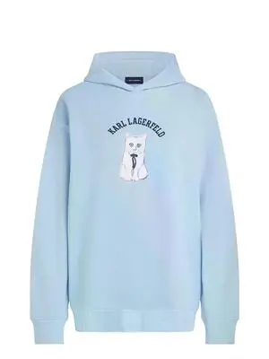 Karl Lagerfeld Ikon Choupette Hoodie - Blue