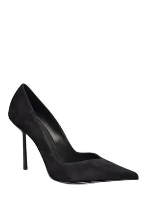 LE SILLA Petalo Suede Pumps - Black