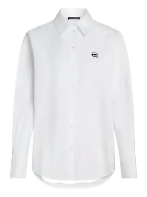 Karl Lagerfeld Ikon Cotton Shirt - White