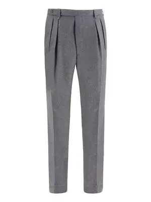 Brioni Elba Pleated Trousers - Grey