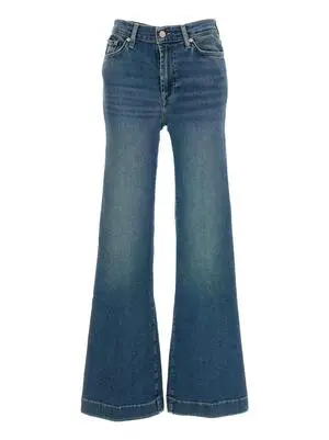7 For All Mankind Slim Illusion Flared Jeans - Blue