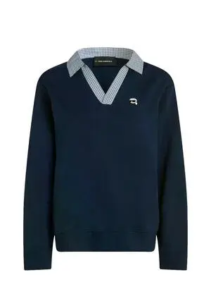 Karl Lagerfeld Ikon V-neck Sweatshirt - Blue