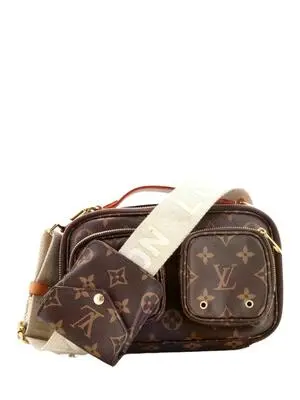 LOUIS VUITTON Utility Monogram Canvas Crossbody Bag - Brown