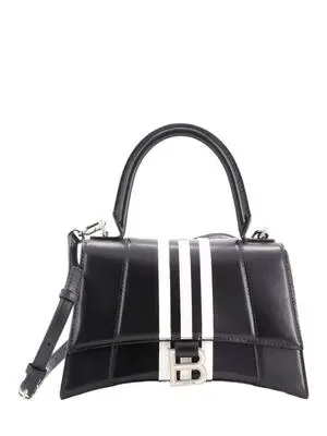 Balenciaga X Adidas Hourglass Top Handle Bag - Black