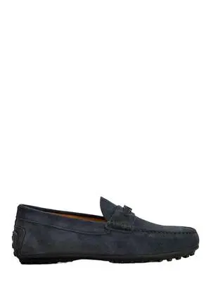 TOD'S Tod's City Gommino Suede Loafers Blue