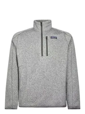 Patagonia Quarter-zip Logo Patch Sweater - Grey