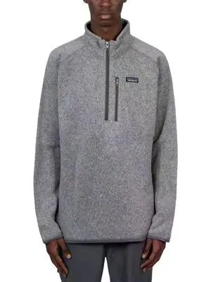 Patagonia Quarter-zip Logo Patch Sweater - Grey